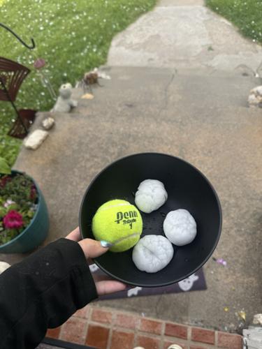 Thunderstorms produce large hail, property damage likely