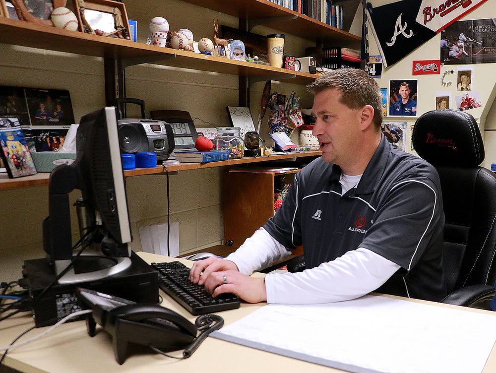 Matt Janacek connects with students as school counselor