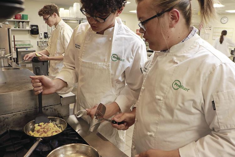 Scottsbluff’s ProStart students prepare egg dishes to ready for competition