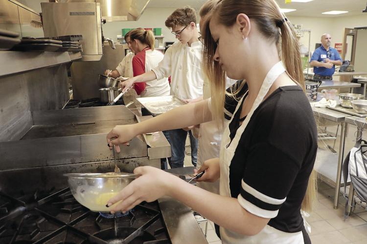 Scottsbluff’s ProStart students prepare egg dishes to ready for competition