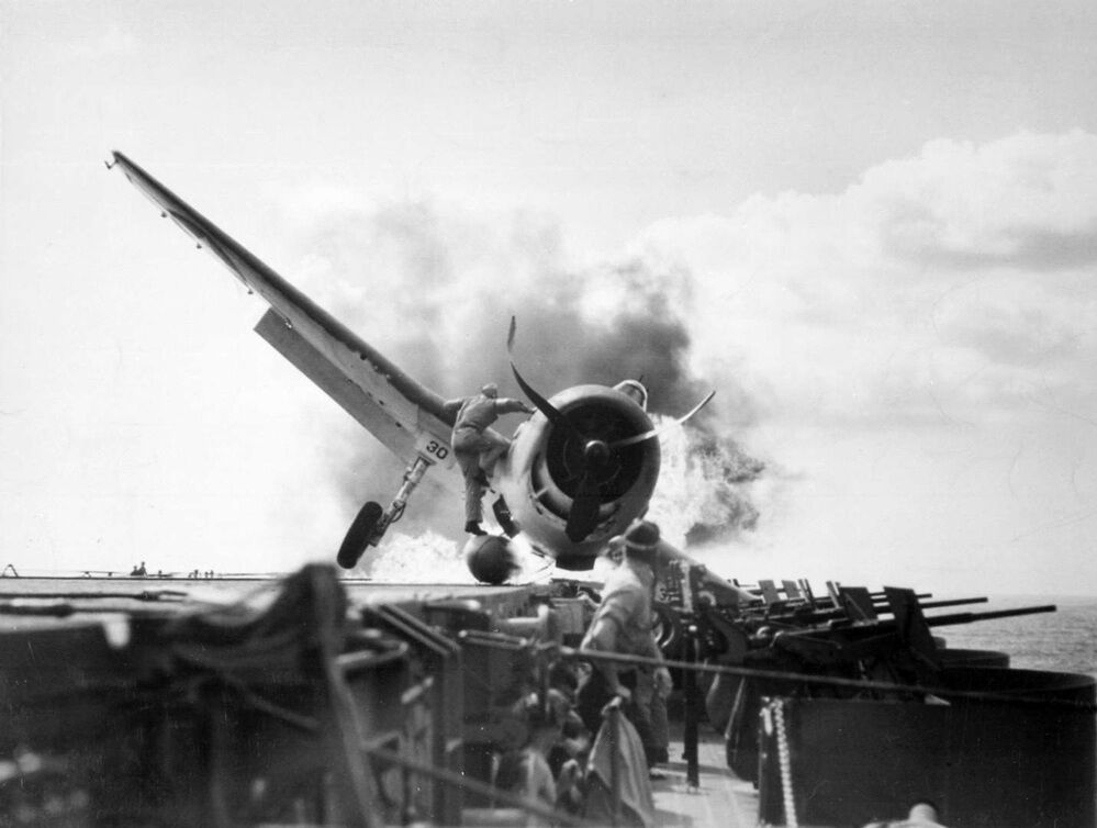 LOOKING BACK: Hellcat on fire — A war story