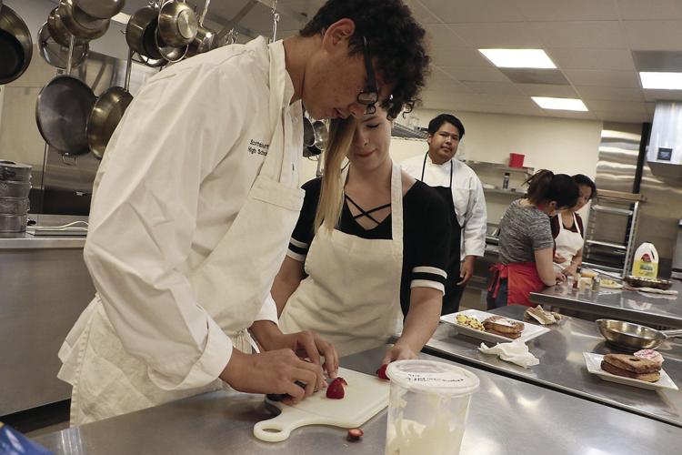 Scottsbluff’s ProStart students prepare egg dishes to ready for competition