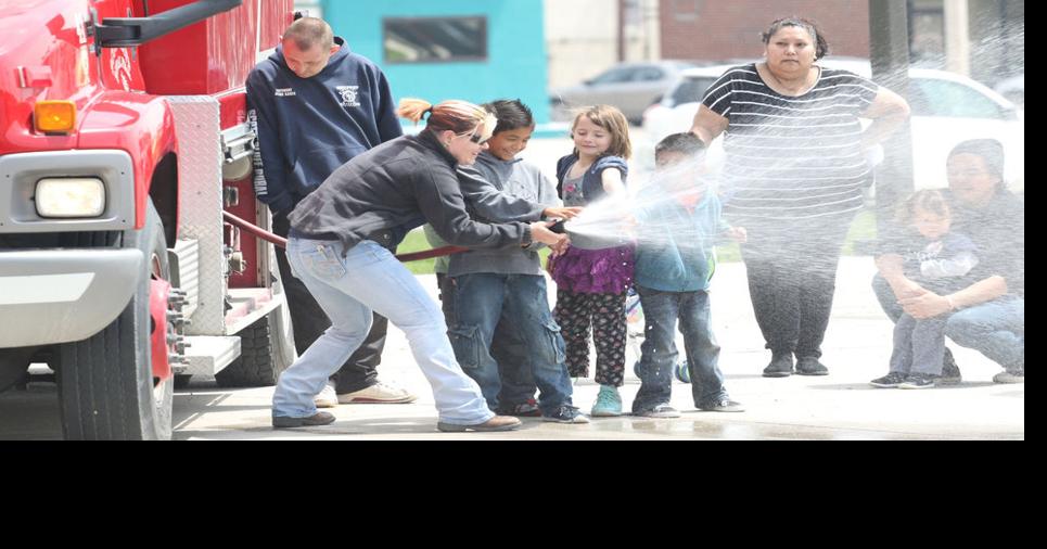 Scottsbluff Fire Department's wetting ceremony introduces new truck