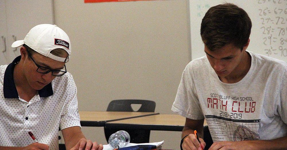 Go figure, Scottsbluff High School Math Club continues to practice ...