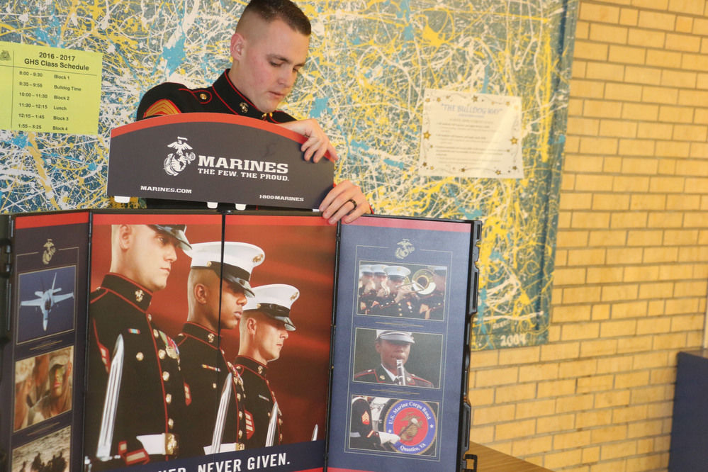 Marine Corps recruiter wants to see students succeed