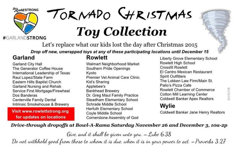 Twister then toys: Rowlett Strong collects gifts for tornado-affected ...