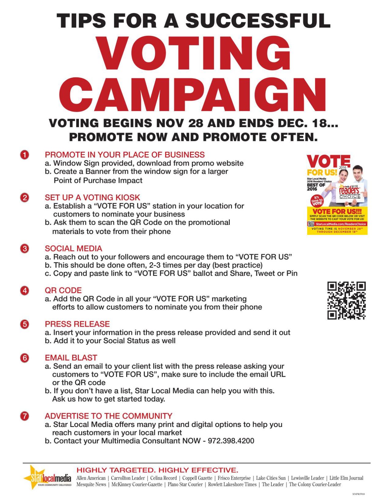 Tip sheet | | starlocalmedia.com