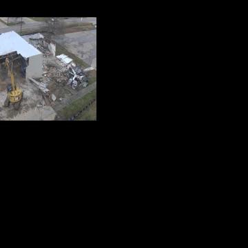 See the video: Old Rowlett Fire Station No. 1's walls come tumbling ...