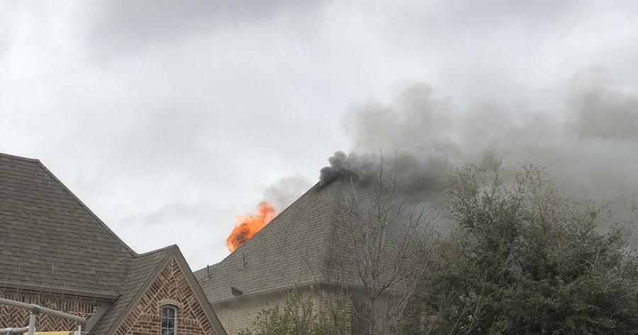 Firefighters working structure fire in Allen | Allen American | Local ...