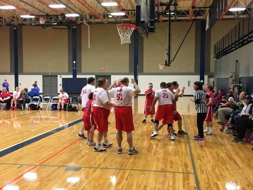 Rockwall County Rockets at the Special Olympics basketball competition ...