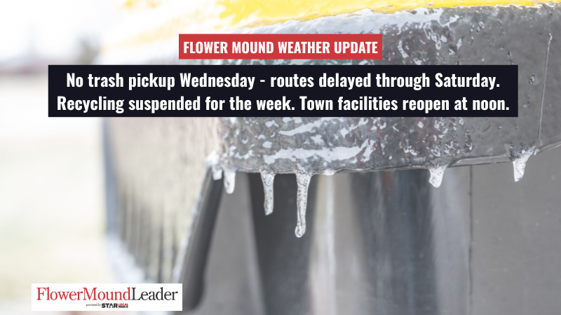 Flower Mound postpones trash services due to icy conditions | Flower ...
