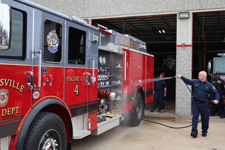 Lewisville Fire Department welcomes new engines with 'push-in ...