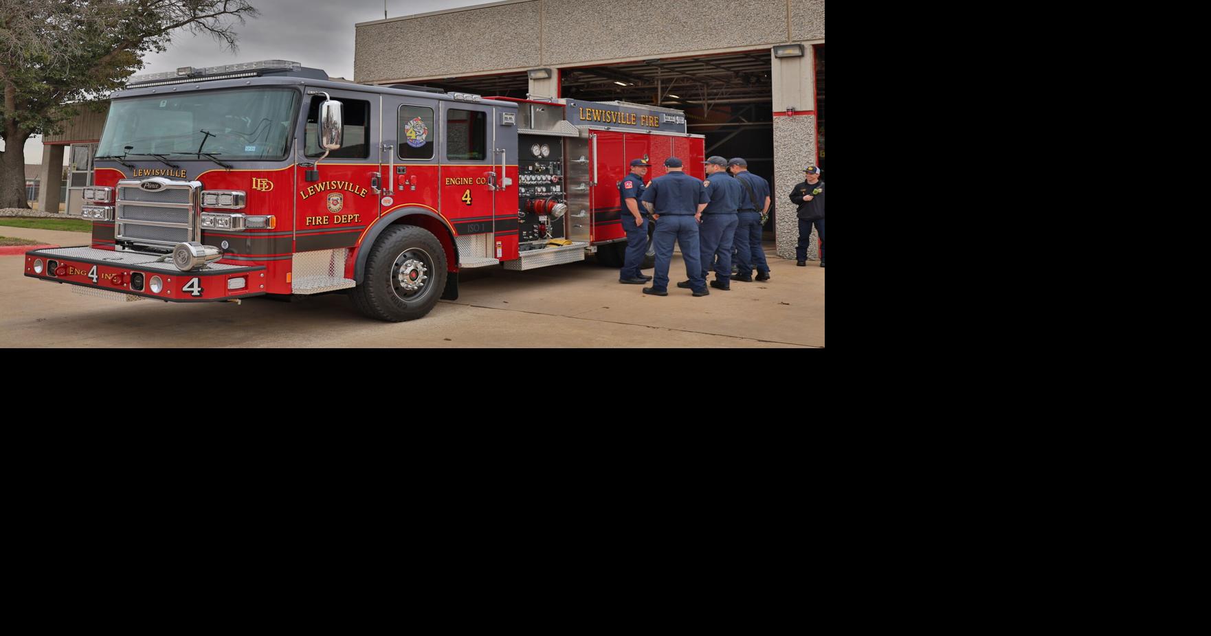 Lewisville Fire Department welcomes new engines with 'push-in ...