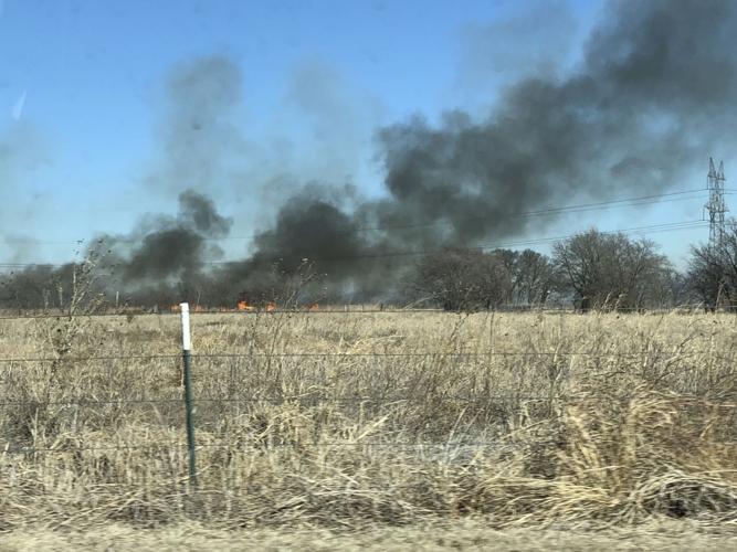 Firefighters battling large grass fire in west Flower Mound; Highway ...