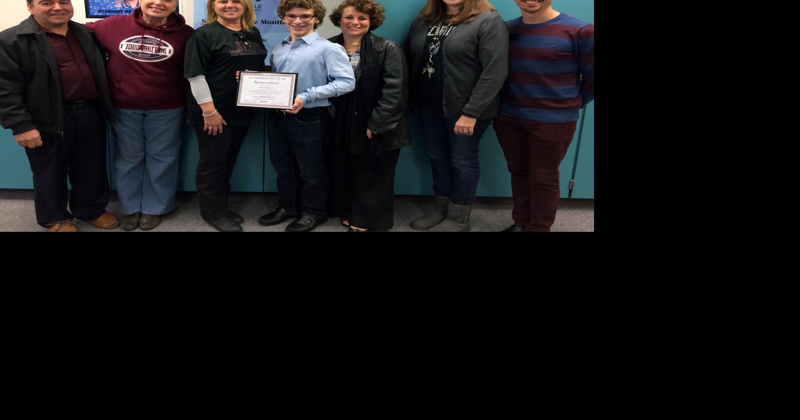 Hedrick Middle School student named chamber October student of the ...
