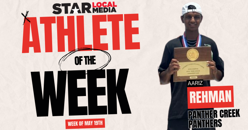 Star Local Media’s Athlete of the Week: Frisco Panther Creek's Aariz ...