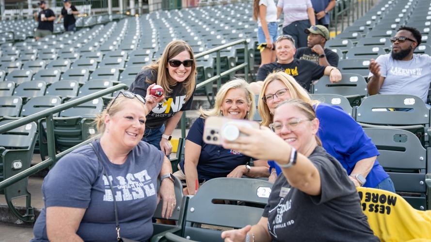 LISD Superintendent throws first pitch at roughriders game | Lewisville ...