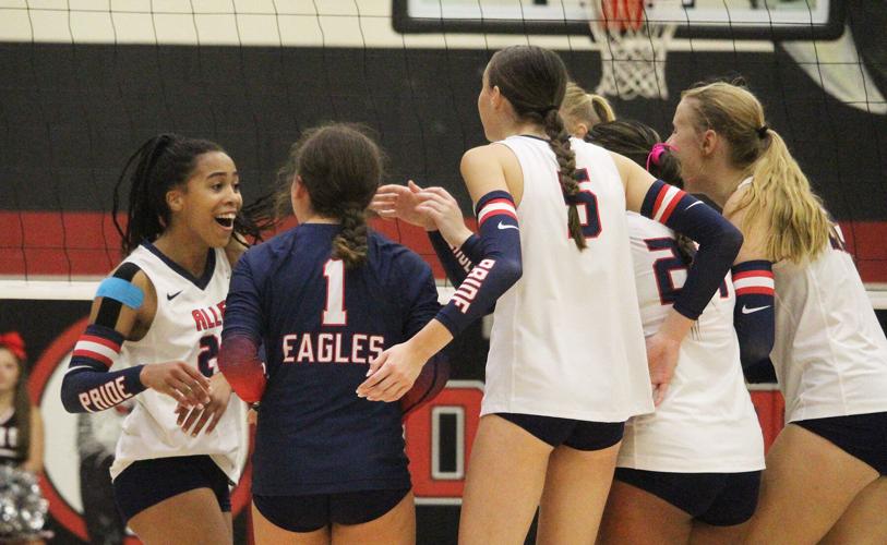 Lady Leopards sweep surging Allen in rare crosstown bout | Allen ...