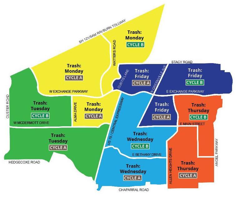City of Allen to change trash pickup, recycling routes | News ...