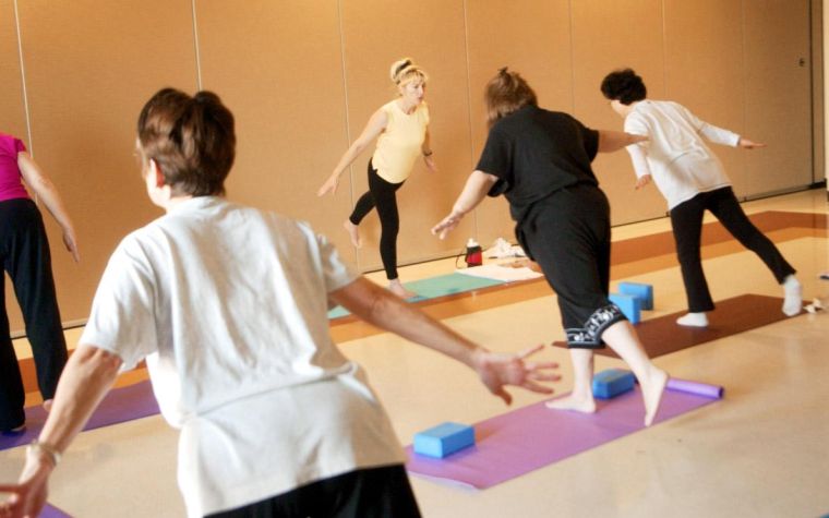 (SLIDESHOW) Senior yoga class at CAC | Flower Mound Leader | Local News ...