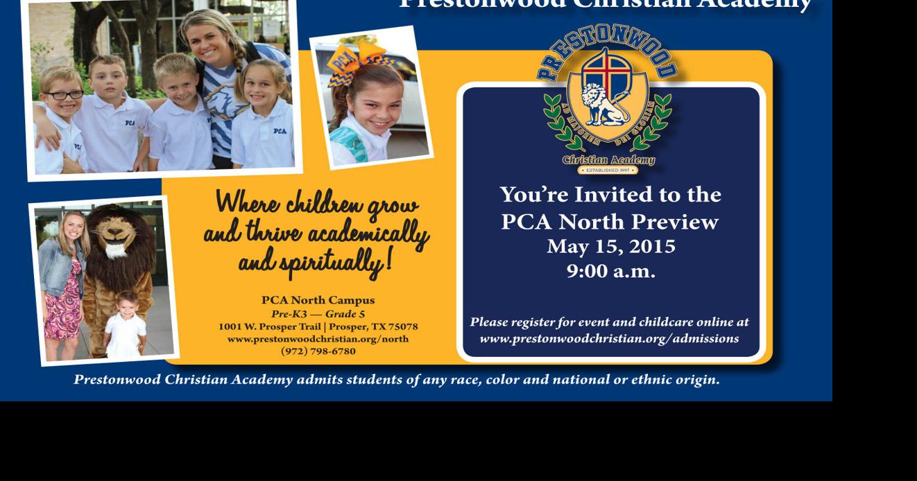 Parents, preview Prestonwood Christian Academy North on Friday in ...