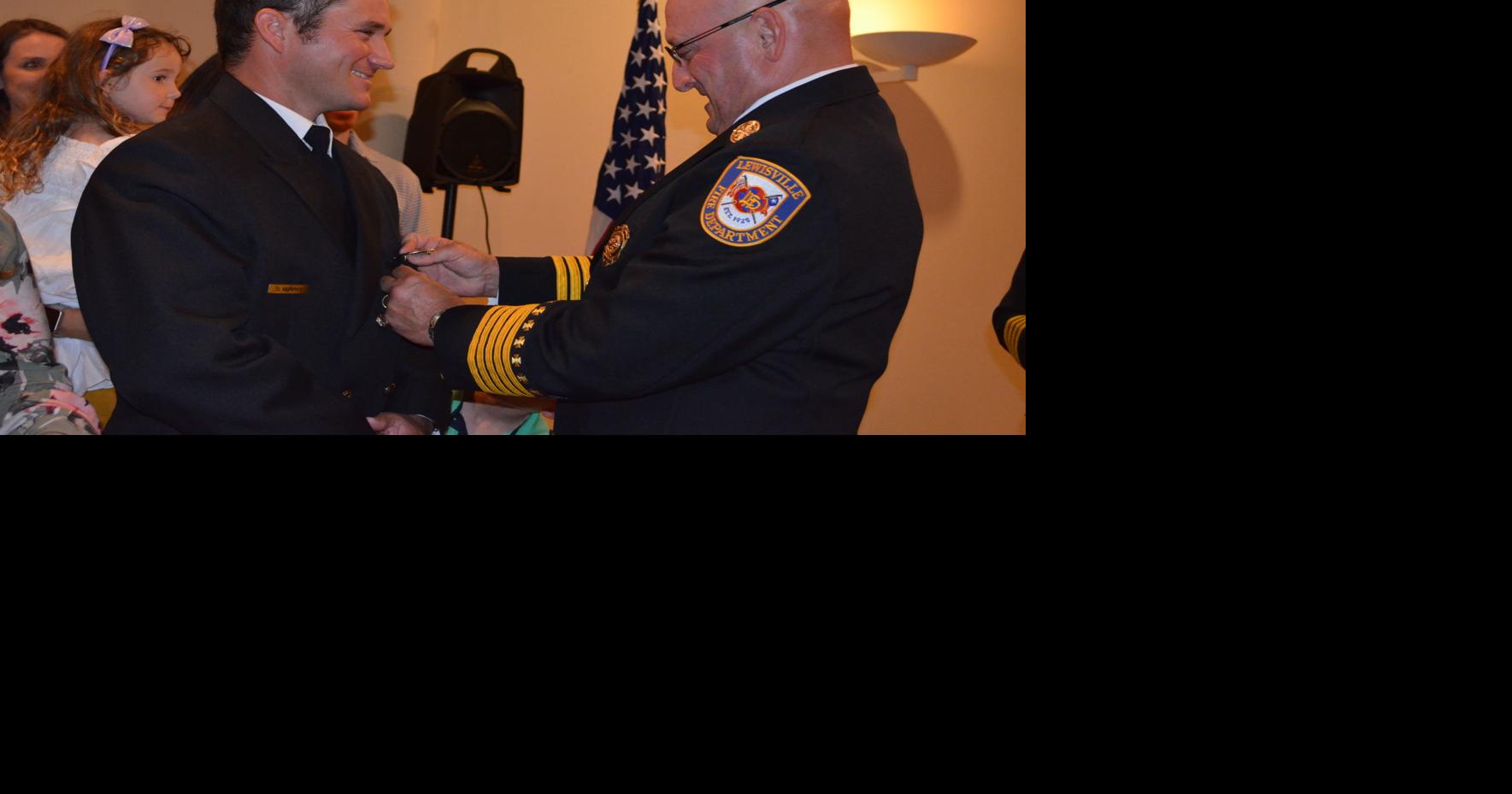 Lewisville Fire Department welcomes new firefighters, promotes driver ...