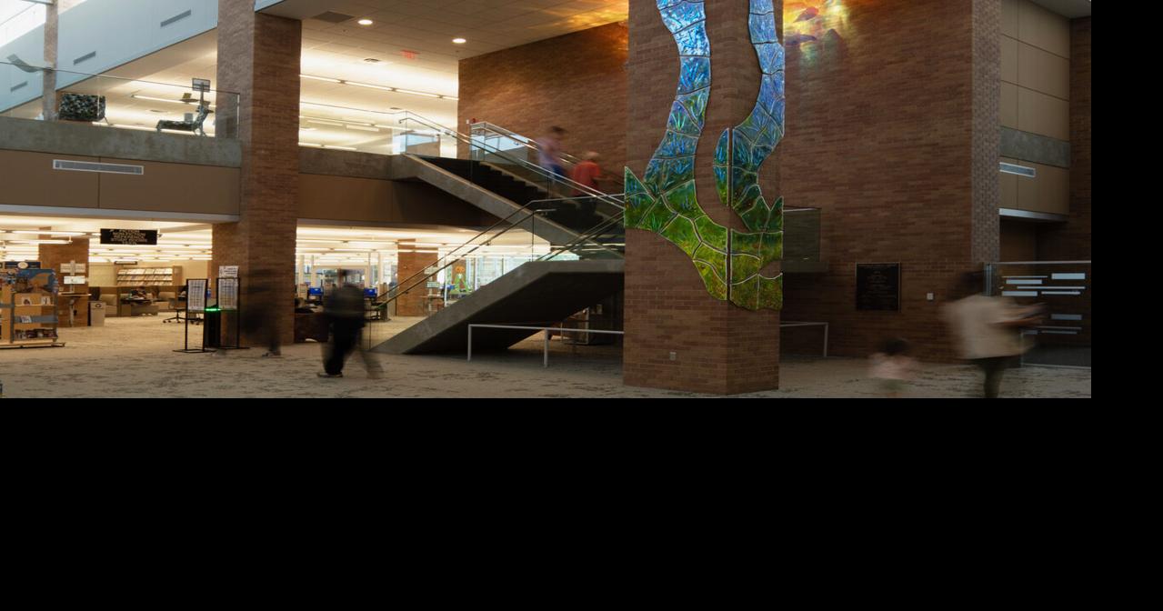 Lewisville Library sparkles with $75K glass art installation ...