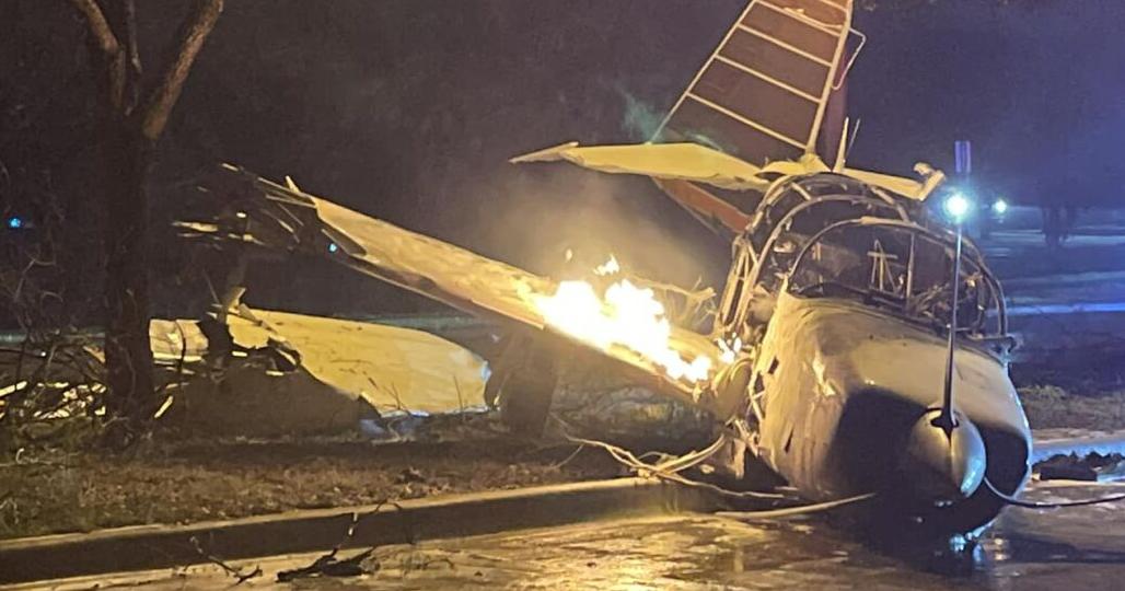 UPDATE: Scene of single-engine airplane crash cleared; two people in ...
