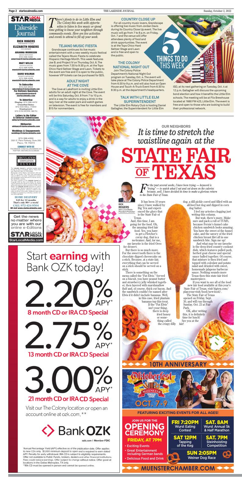 Page A02 | The Lakeside Journal | starlocalmedia.com