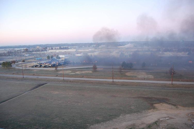 Former Bekaert building burns | News | stategazette.com