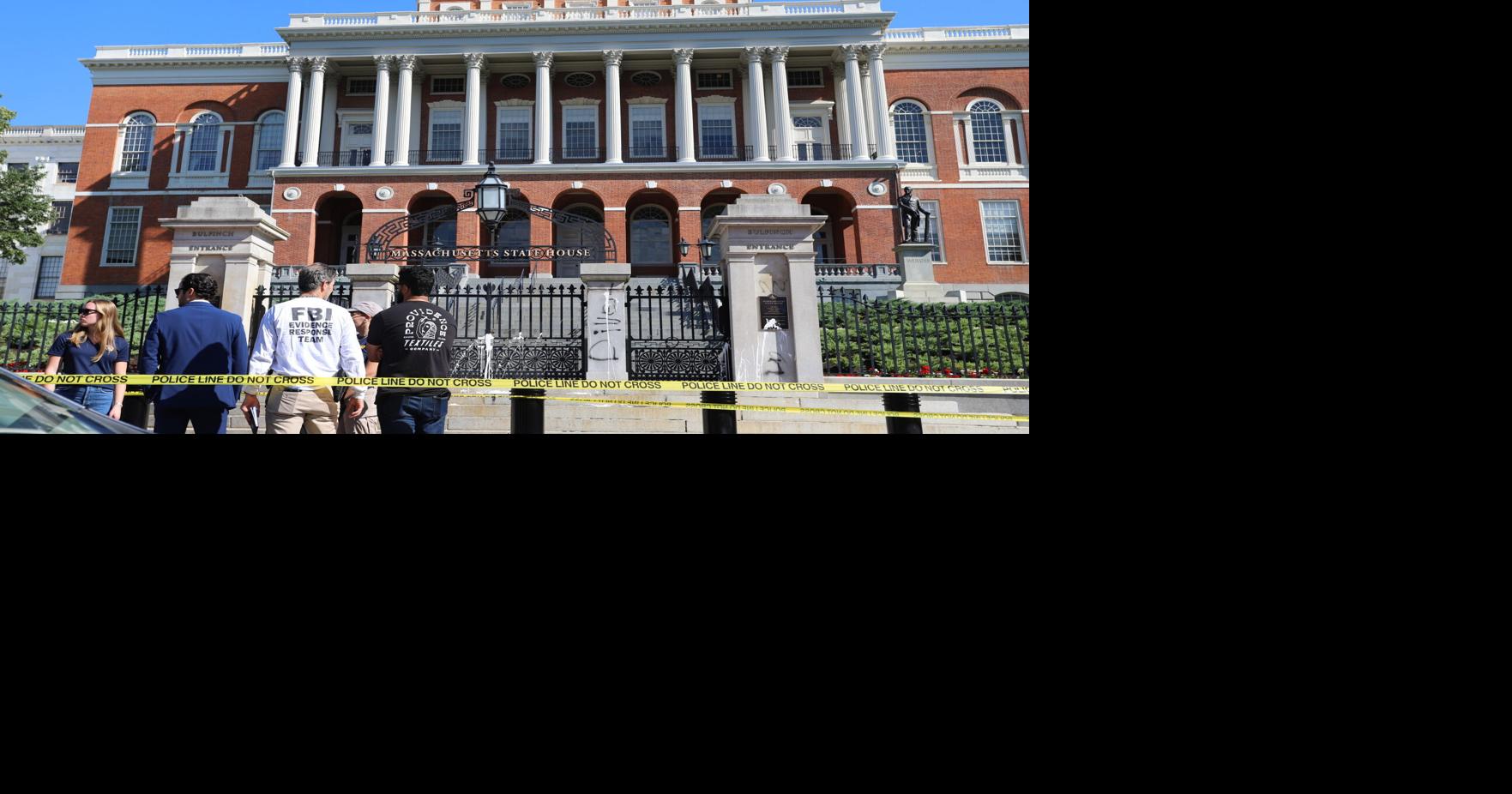 State House entrance vandalized overnight | Public Safety ...