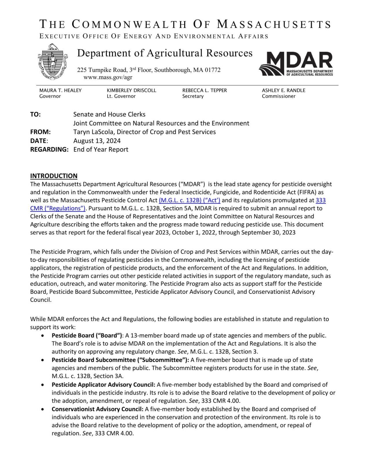 New State Report On Pesticide Use | | statehousenews.com