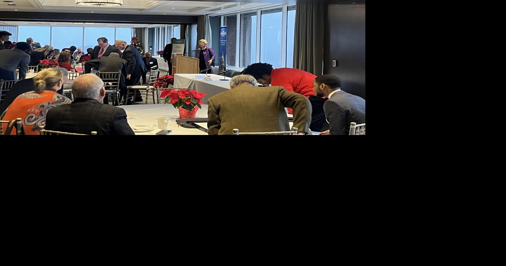 Sen. Warren at UMass Club | | statehousenews.com