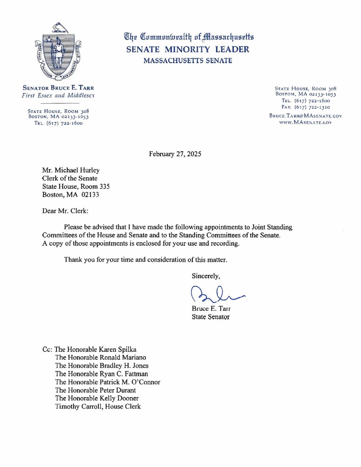 Senate Republican Committee Assignments | | statehousenews.com