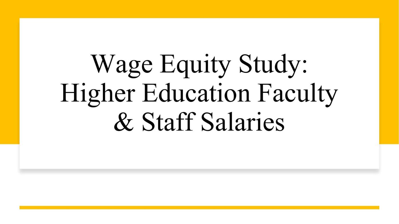 MTA Wage Equity Study | | statehousenews.com