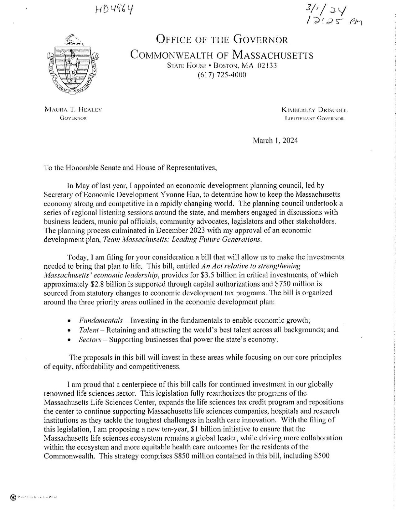 Economic Development Bill 3-1-24 | | statehousenews.com