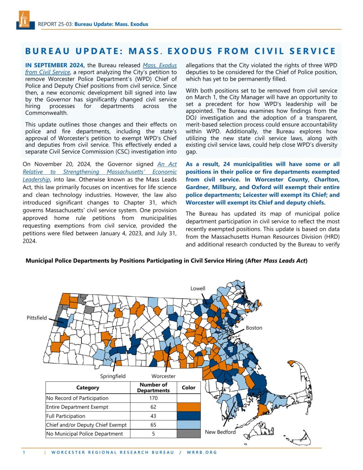 WRRB Report On Civil Service | | statehousenews.com