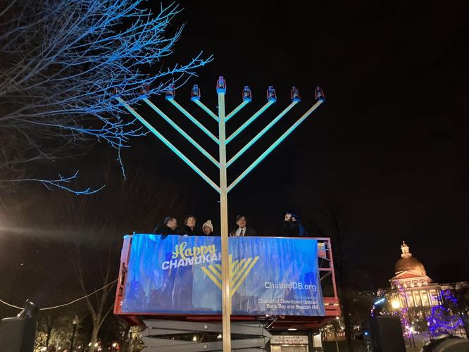 At Menorah Lighting, Healey Invokes "Love and Support" For Jewish Community | Features ...