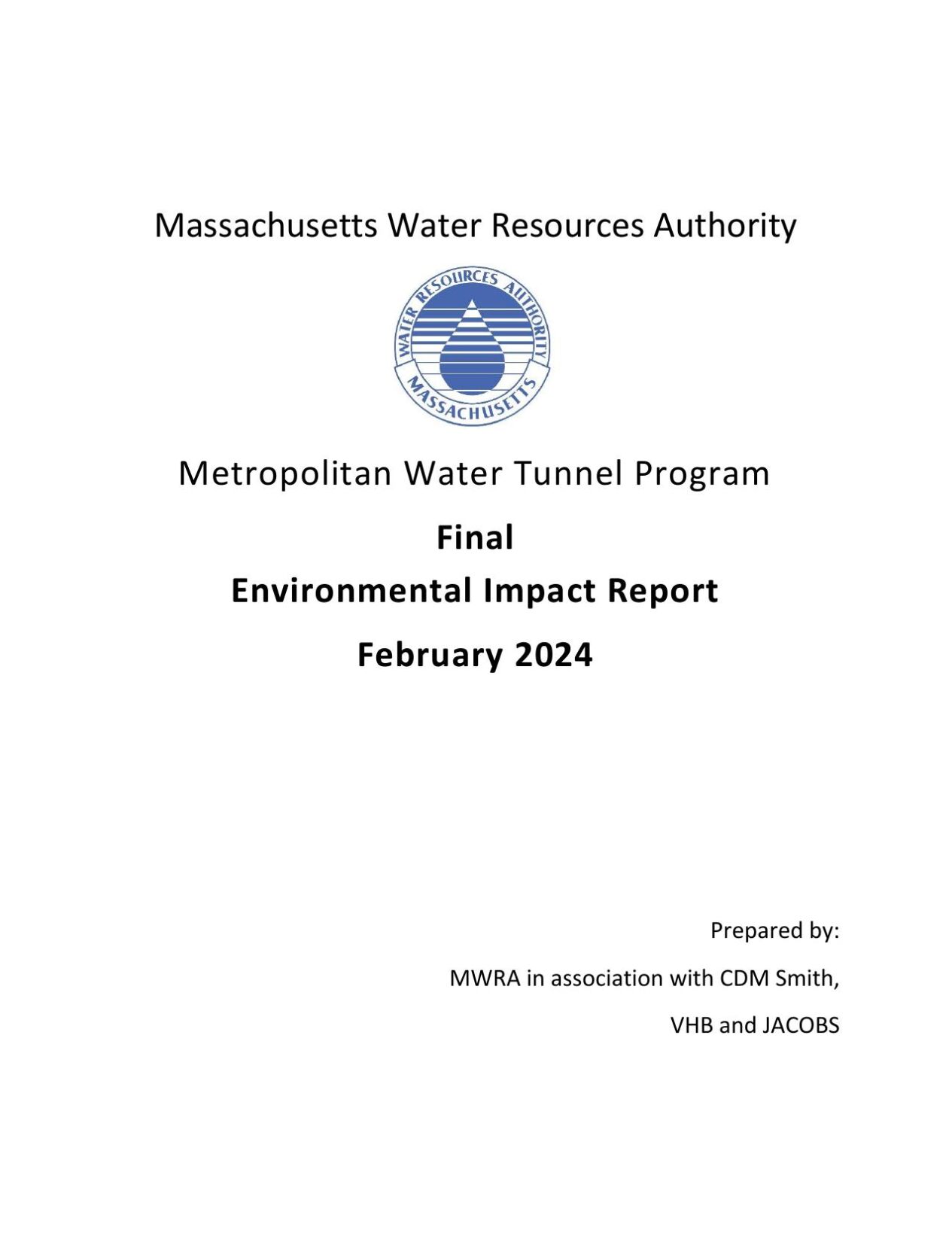 MWRA Tunnels Project FEIR | | statehousenews.com