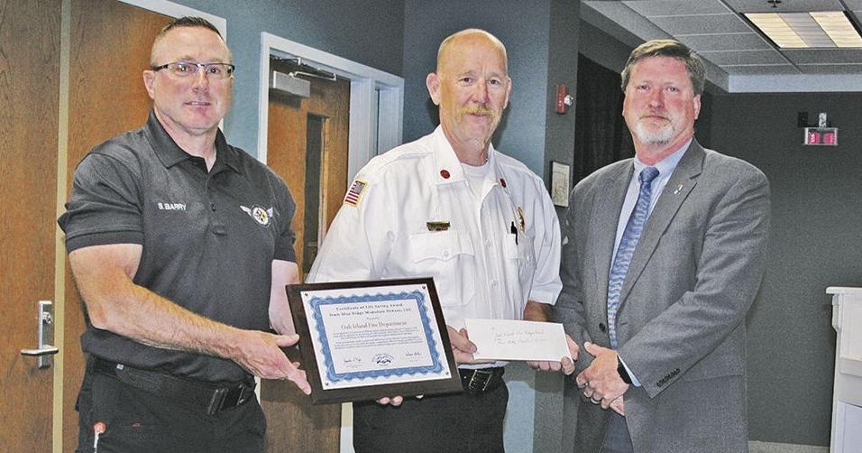 Oak Island Fire Department honored for drone rescue | News ...
