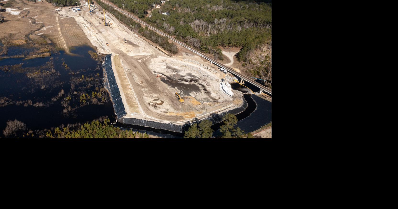 Close-up view of the Sanford Dam replacement project | News ...