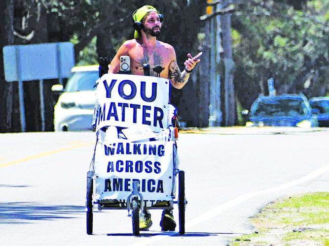 He's walking across America to give others hope | Community Focus ...