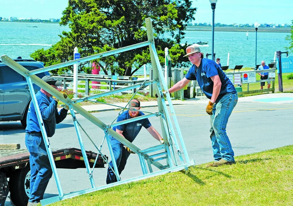 Workers begin towering project at Fort Johnston | Community Focus ...