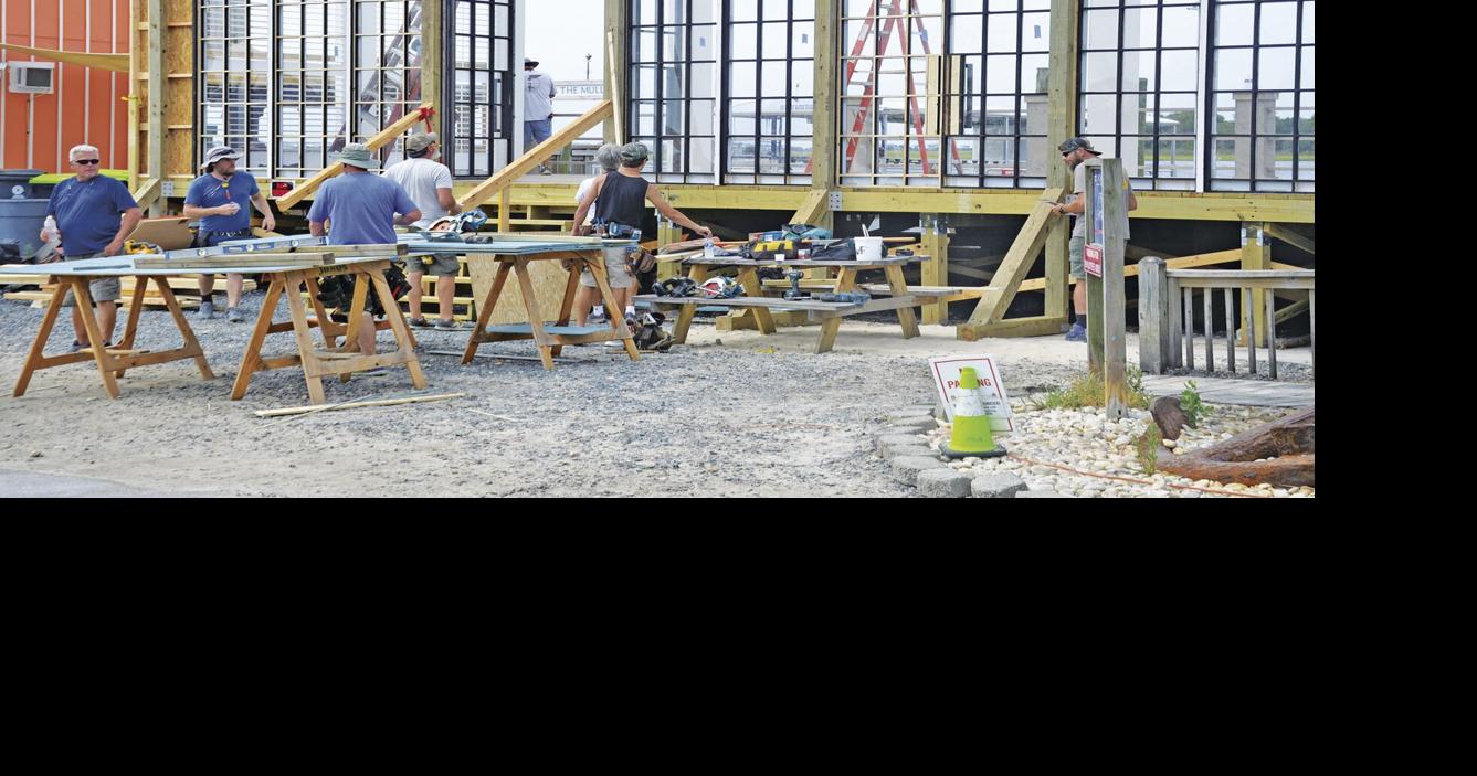 Movie set being built at Southport Yacht Basin | Community Focus ...