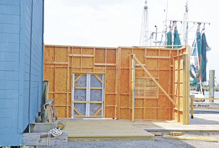 Movie set being built at Southport Yacht Basin | Community Focus ...
