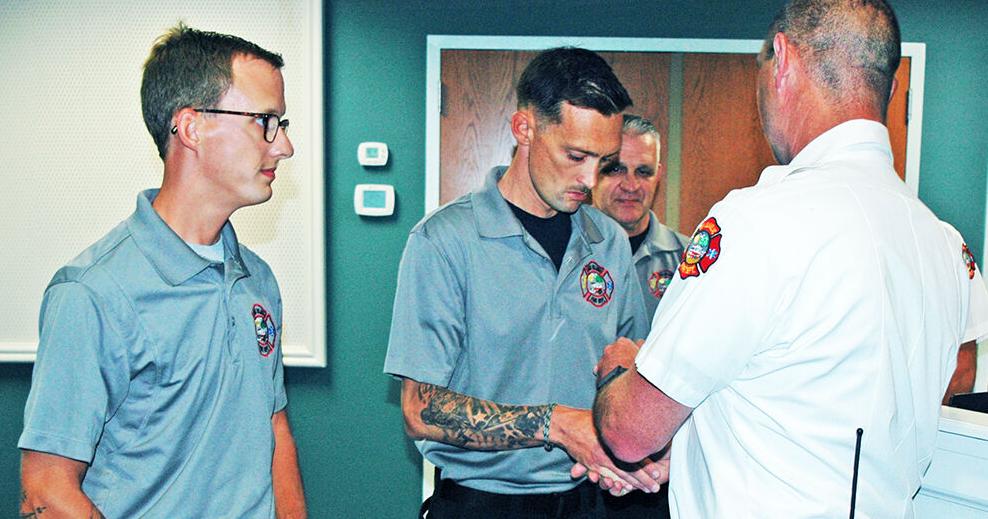 Oak Island firefighters receive 'Life-Saving Pins' | Community Focus ...
