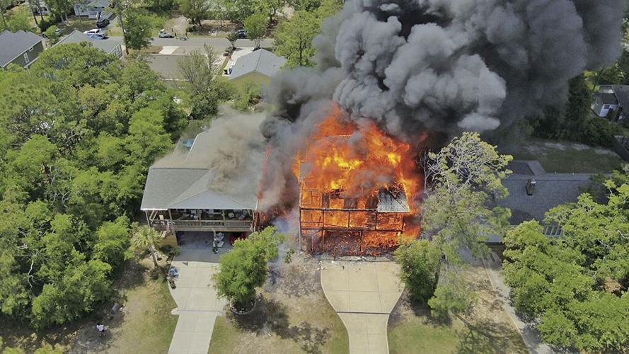 Fire destroys home, damages two others in Oak Island | News ...
