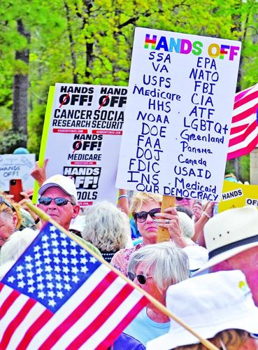 'Hands Off' rally attracts over 500 protesters | Community Focus ...