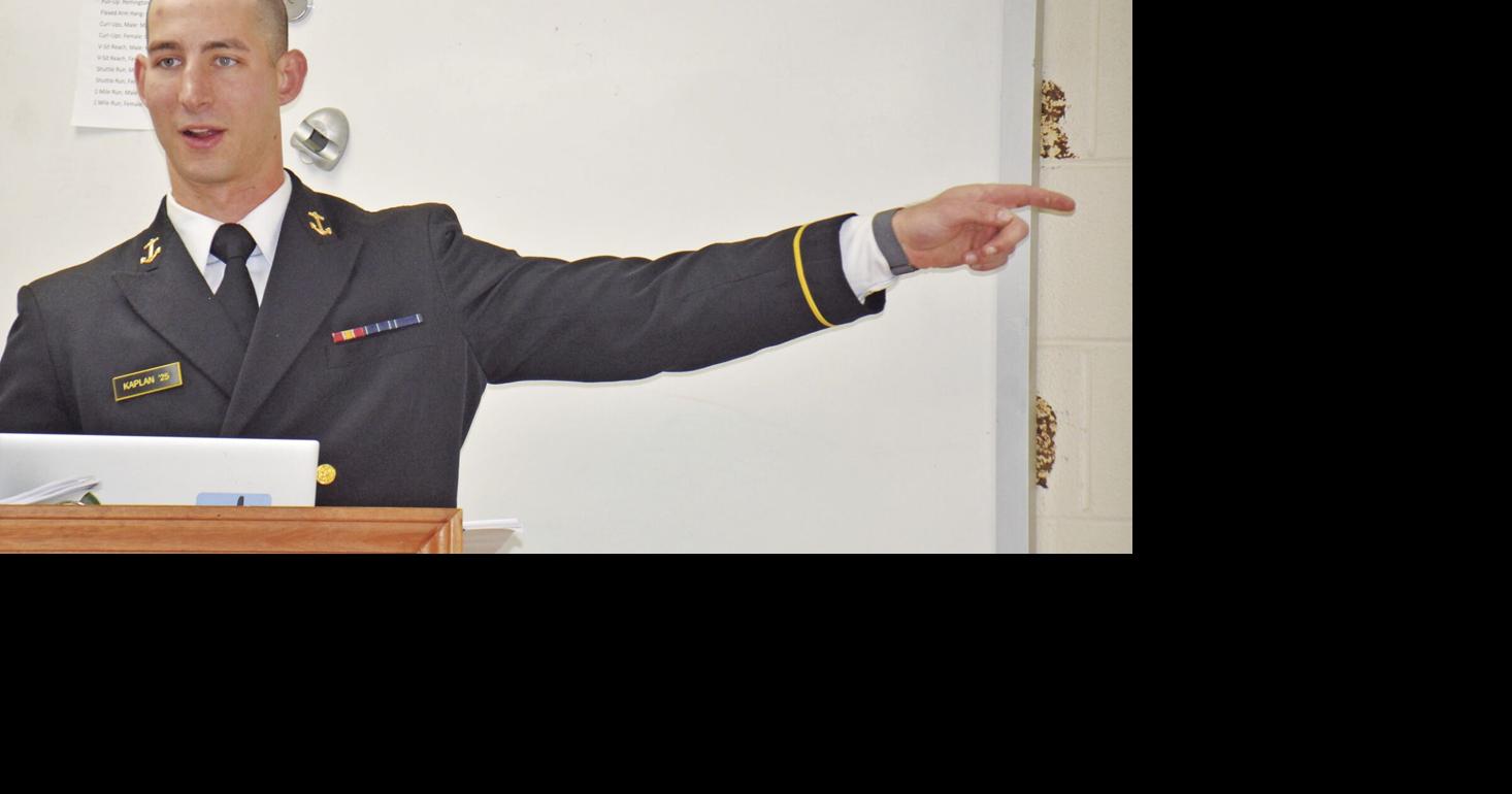 Midshipman Kaplan visits South, to join the Marines | Community Focus ...