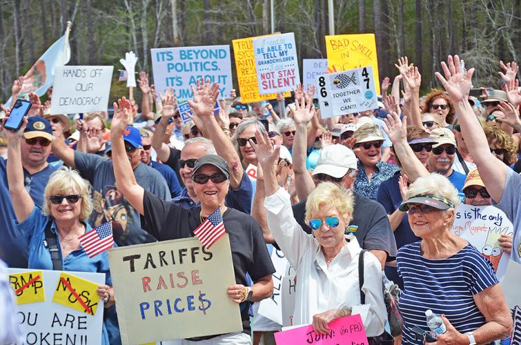 'Hands Off' rally attracts over 500 protesters | Community Focus ...